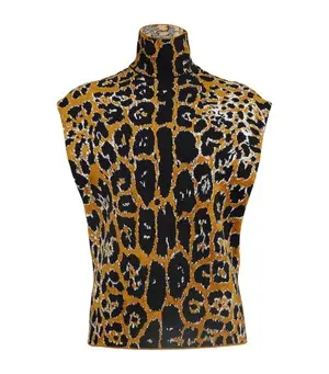 Alaïa Leopard Print Top