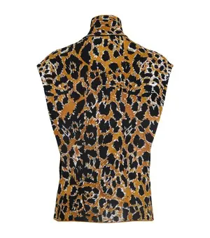 Alaïa Leopard Print Top