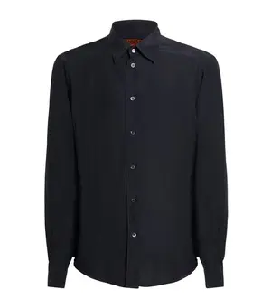 Barena Venezia Silk Shirt - Navy