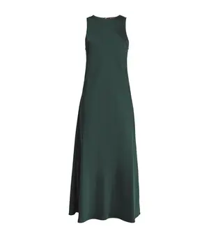 Max & Co. Satin Midi Dress - Green
