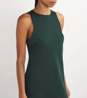 Max & Co. Satin Midi Dress - Green