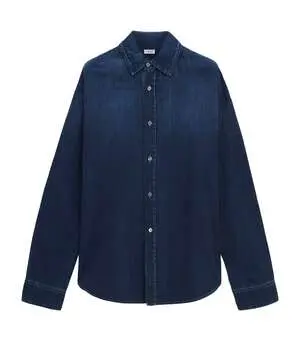 Loewe Denim Embroidered Anagram Shirt
