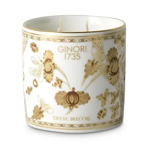 GINORI 1735 Oriente Italiano Large Vicolo Dell'oro Scented Candle - White