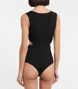Simkhai Shelbi Ribbed-knit Bodysuit