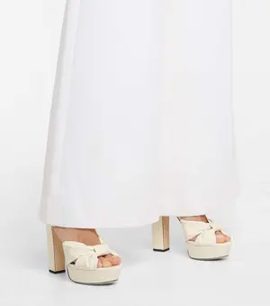 JIMMY CHOO Heloise 120 Platform Sandals - White