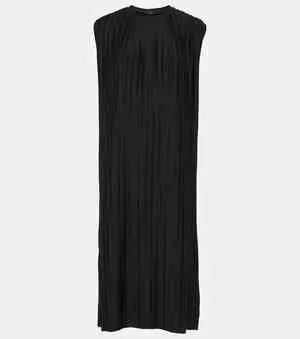 JOSEPH Plisse Jersey Midi Dress