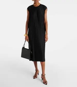 JOSEPH Plisse Jersey Midi Dress