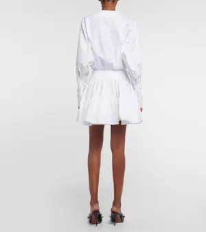 Alaïa Cotton Poplin Minidress