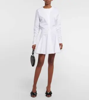 Alaïa Cotton Poplin Minidress