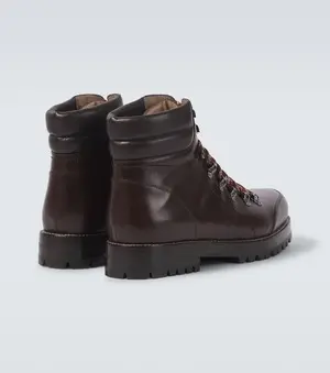 Manolo Blahnik Janka Leather Lace-up Boots - Brown