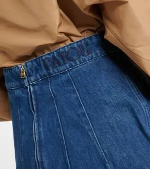PATOU Denim Maxi Skirt - Blue