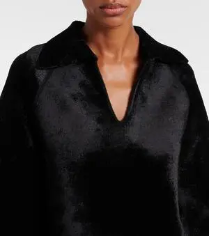 Alaïa Wool-blend Polo Sweater