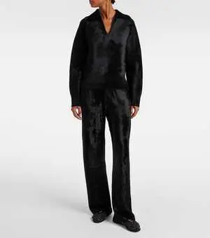 Alaïa Wool-blend Polo Sweater