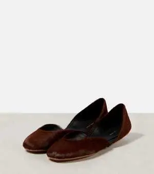 THE ROW Gemma Calf Hair Ballet Flats