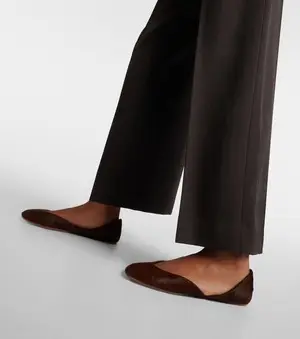 THE ROW Gemma Calf Hair Ballet Flats