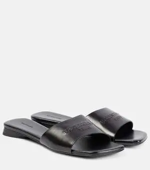 Balenciaga Duty Free Leather Slides