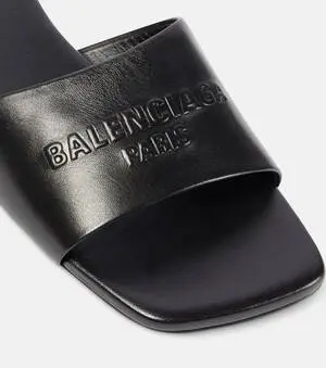 Balenciaga Duty Free Leather Slides