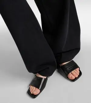 Balenciaga Duty Free Leather Slides