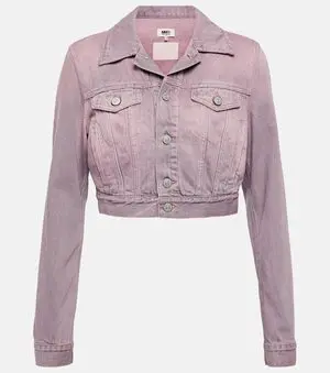 MAISON MARGIELA Cropped Denim Trucker Jacket