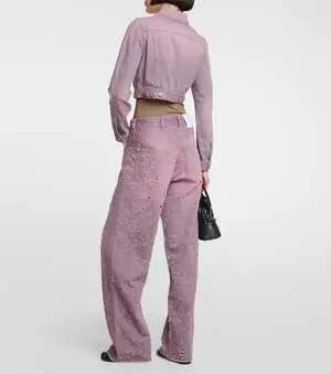 MAISON MARGIELA Cropped Denim Trucker Jacket