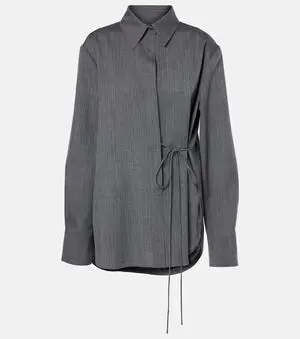 JIL SANDER Belted Wool Shirt