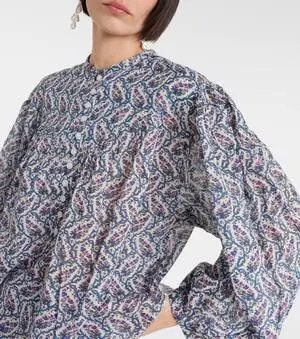 MARANT ETOILE Salika Printed Cotton Top