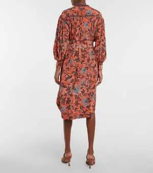 Ulla Johnson Taiana Floral Printed Midi Dress