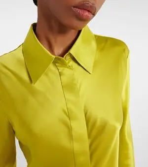 JOSEPH Brunel Silk Satin Blouse
