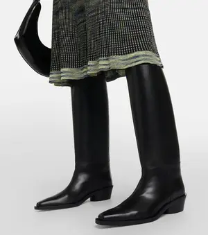 Proenza Schouler Bronco Leather Knee-high Boots - Black