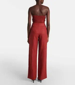 Faithfull The Brand Lulea Wide-leg Linen Pants