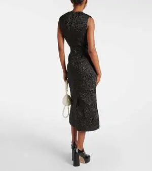 Simone Rocha Cloque Midi Dress