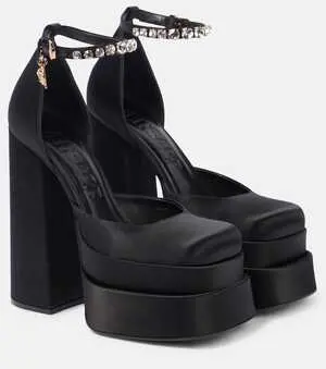 Versace Medusa Aevitas Platform Pumps - Black