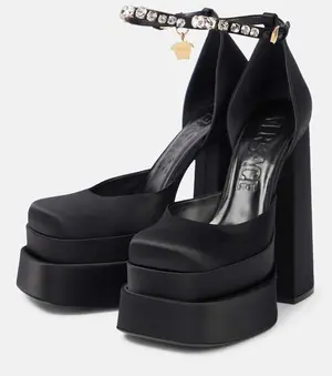 Versace Medusa Aevitas Platform Pumps - Black