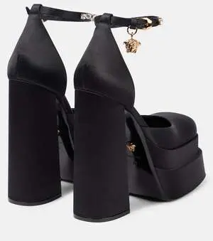 Versace Medusa Aevitas Platform Pumps - Black