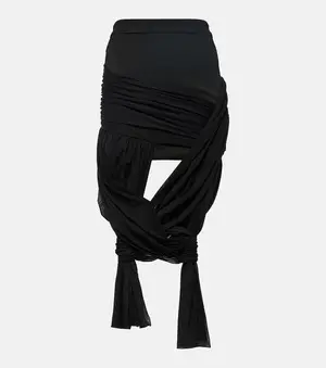 JW Anderson Knot-detail Wrap Skirt - Black