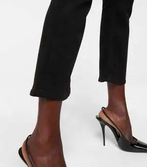 Citizens Of Humanity Isola Mid-rise Jeans In Plush - Black