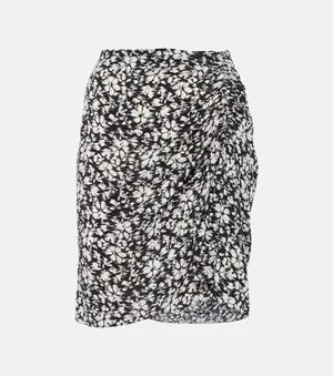 MARANT ETOILE Floral Mini Skirt - Black
