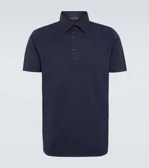 Loro Piana Cotton Polo Shirt - Blue