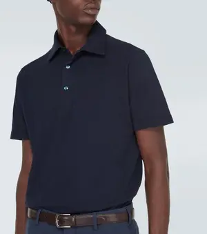 Loro Piana Cotton Polo Shirt - Blue