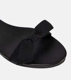 THE ROW Bow Leather Slingback Sandals