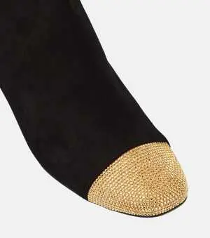 Rene Caovilla Embellished Ankle Boots