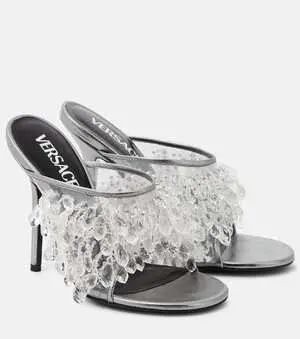 Versace Buckled Mules Clogs For Women