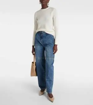 Co Cashmere Crewneck Sweater - White