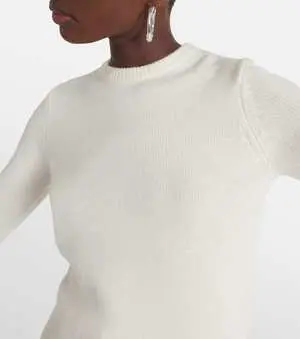 Co Cashmere Crewneck Sweater - White