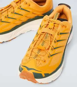 Hoka One One Mafate Three2 Lace-up Sneakers - Yellow