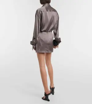 PETER DO Silk Charmeuse Miniskirt