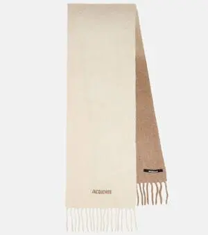 Jacquemus L'echarpe Moisson Alpaca-blend Scarf - Beige