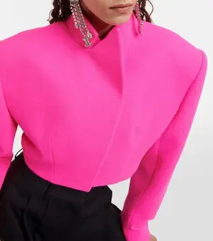 Alexandre Vauthier Cropped Wool Jacket