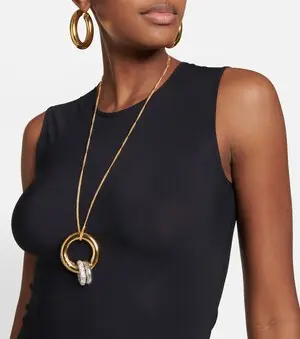 JIL SANDER Fitted Jersey Midi Dress