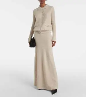 AYA MUSE Luna Cashmere Maxi Skirt